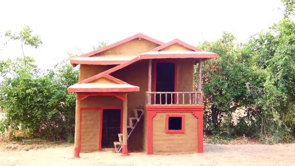 【原始技术】纯手工原始木质房屋的建造 第2集