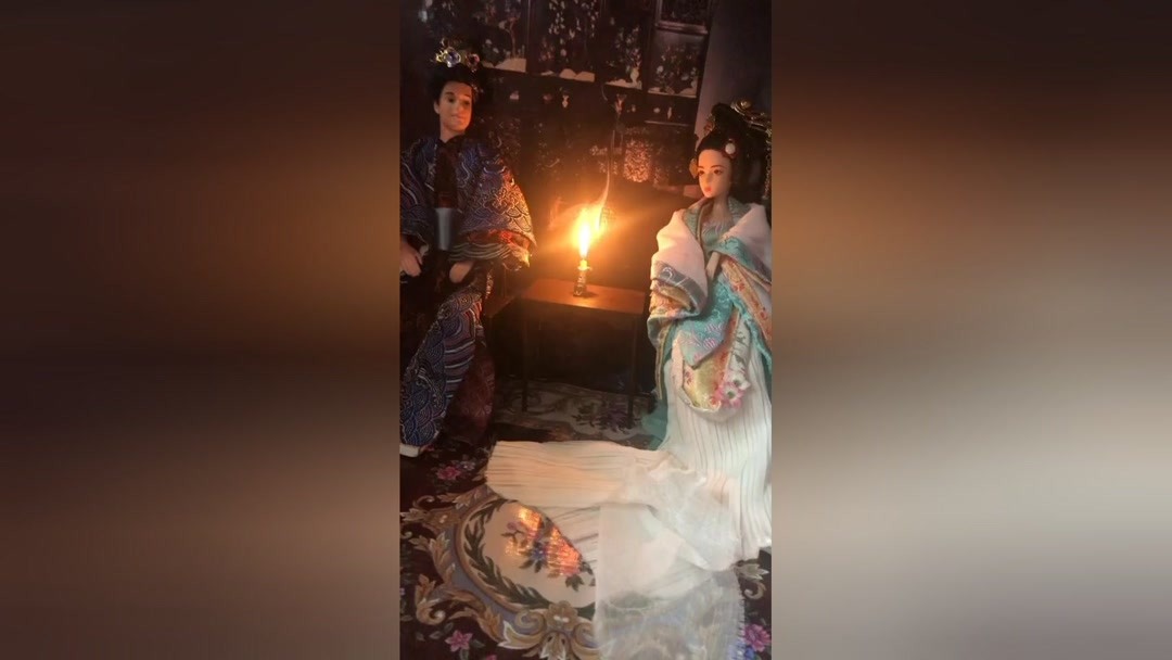 纯手工制作古装娃娃剧场