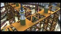 奥运体育馆建筑施工动画