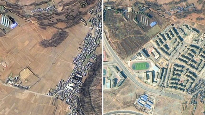 华春莹发5组卫星对比图,亮"中国过去10年变化"
