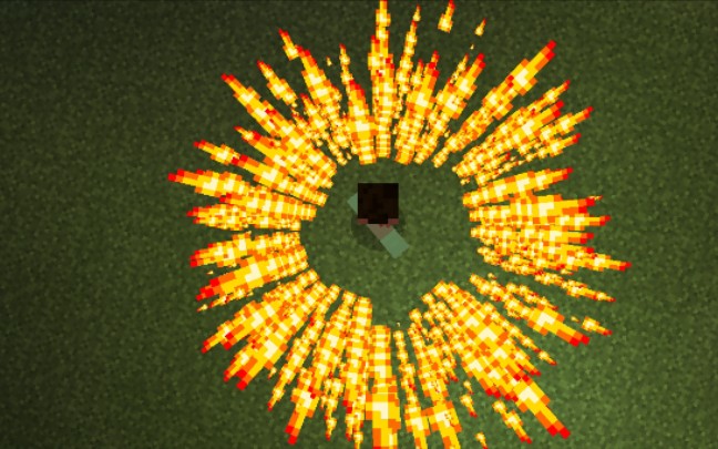 我的世界火焰旋风指令展示