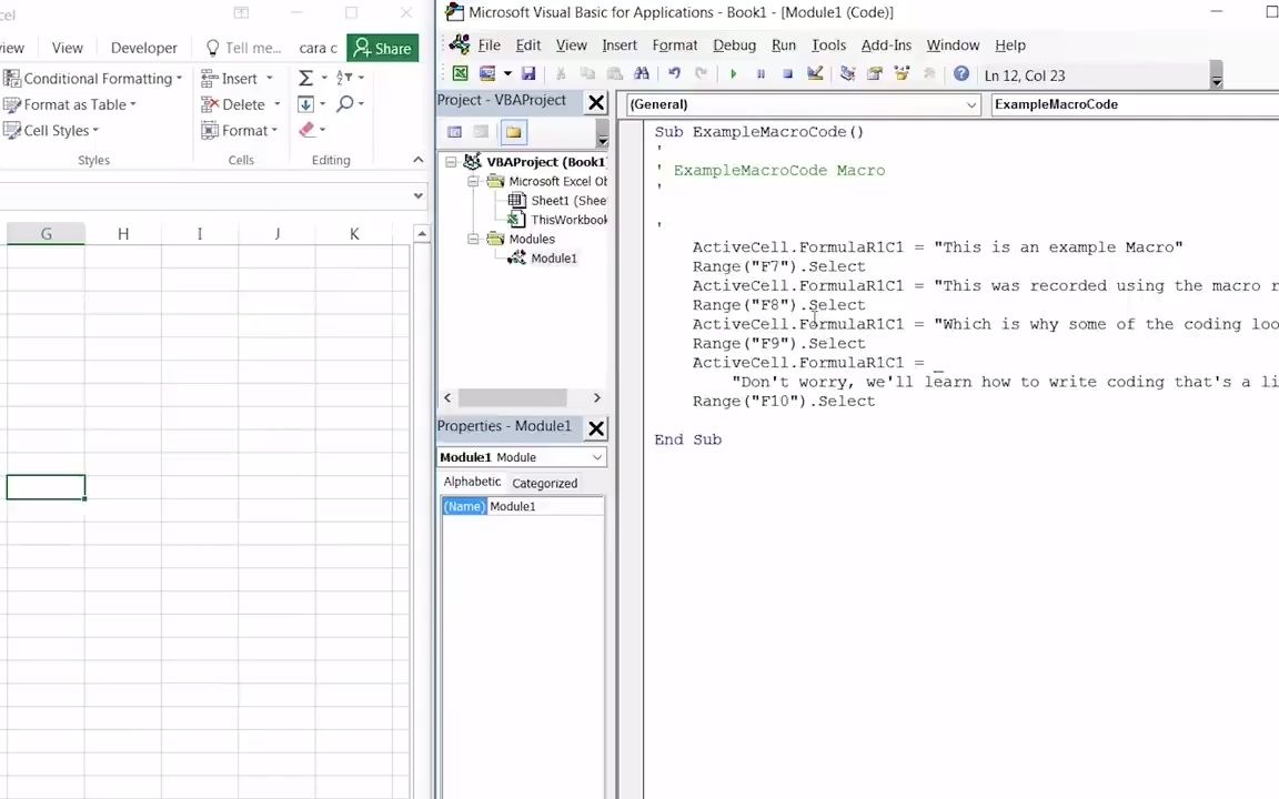 2022 Excel VBA Beginner Tutorial (Part 1 of 3) VBA 视频教程 English ...