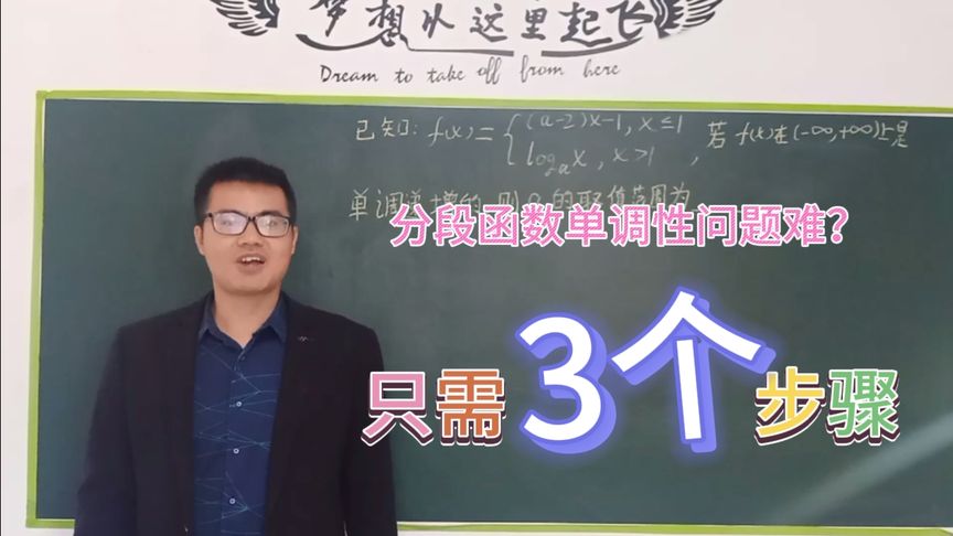 含参数的分段函数单调性题目不会?数形结合,三步轻松解决