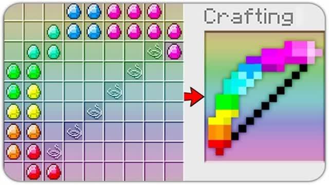 我的世界:如何制作神秘的彩虹弓秘方
