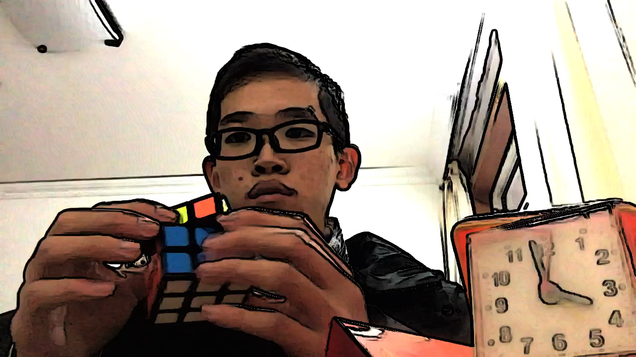 第一次制作视频啦,纪念一下可以快速还原魔方咯~~