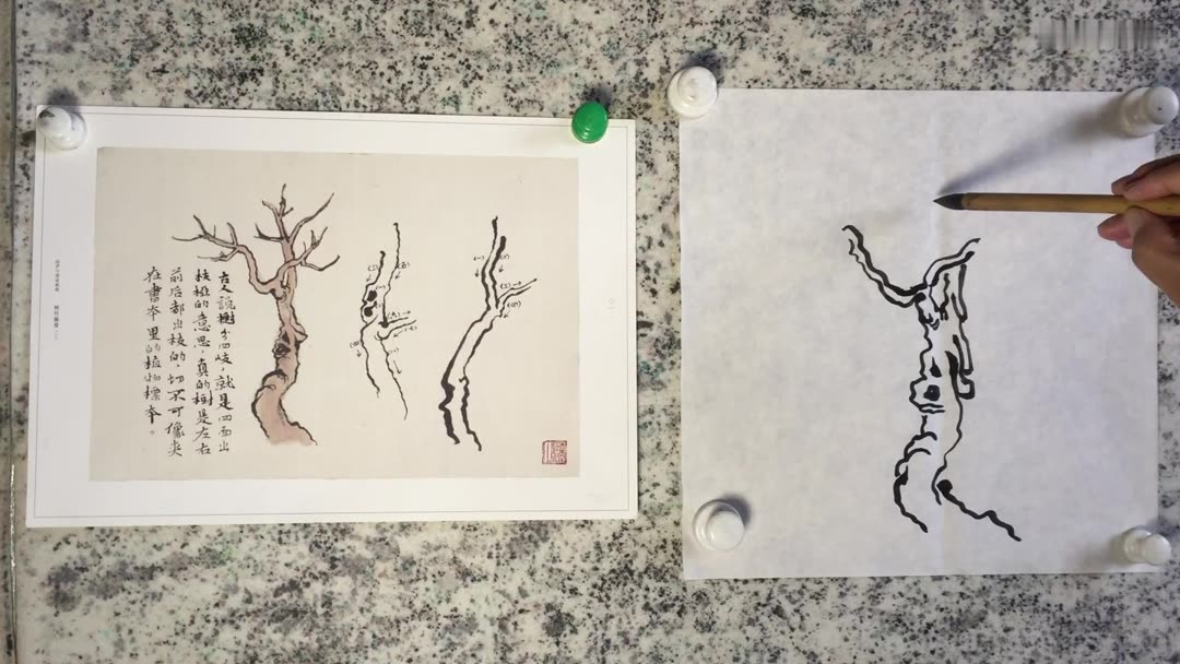 弘瑞传统山水画教学(三)树的画法