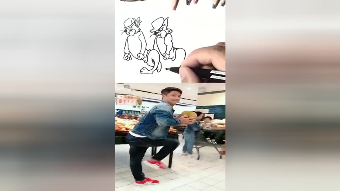 简笔画猫和老鼠,原来你们学的是这三位兄弟啊#猫和老鼠