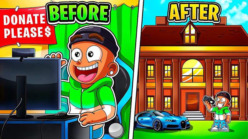 ROBLOX油管模拟器:更换高级电脑瞬间拥有100万粉丝!咯咯多解说