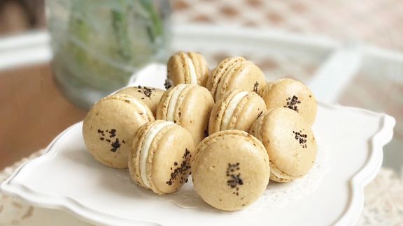 意式咖啡马卡龙,清甜可口不甜腻