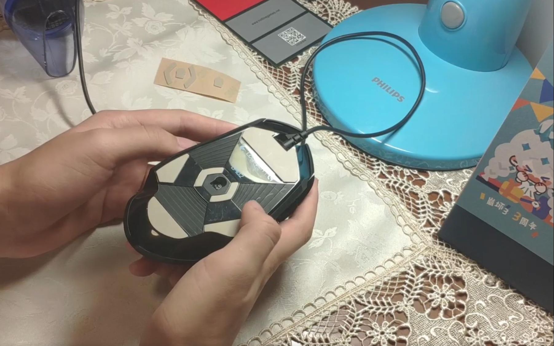 给我的罗技G402换脚贴!换完好像打游戏更厉害了?