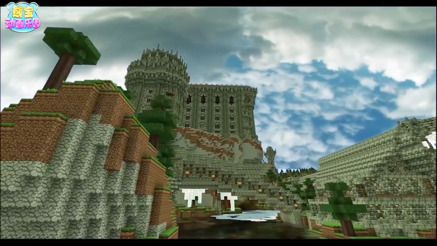 我的世界震撼工程 古典梦幻山边城堡