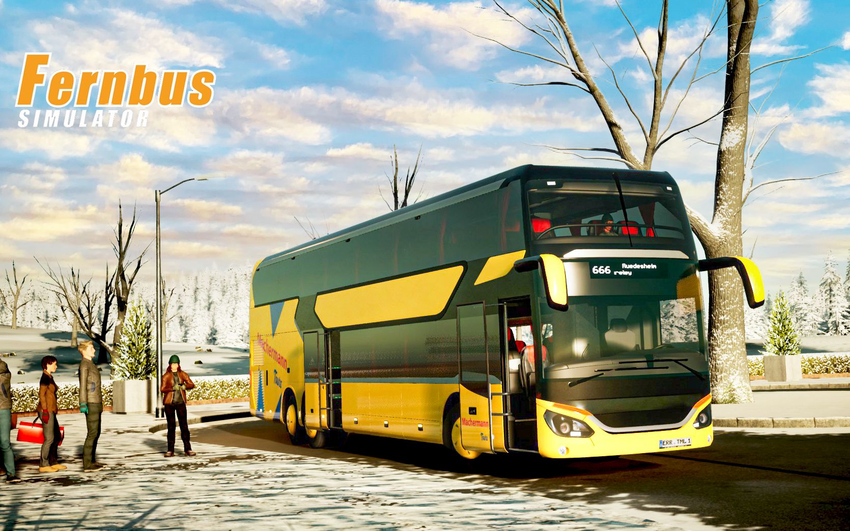 ...S531DT到达吕德斯海姆 | 长途客车模拟-德国 #2|Fernbus Simulator