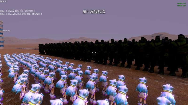 战争模拟器 绿巨人浩克大战小萝莉,绿巨人真的凭实力单身