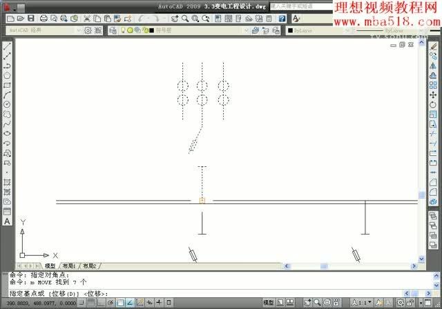 详解AutoCAD 2009电气设计动画演示 视频教程 共41讲 3.3变电工程设计