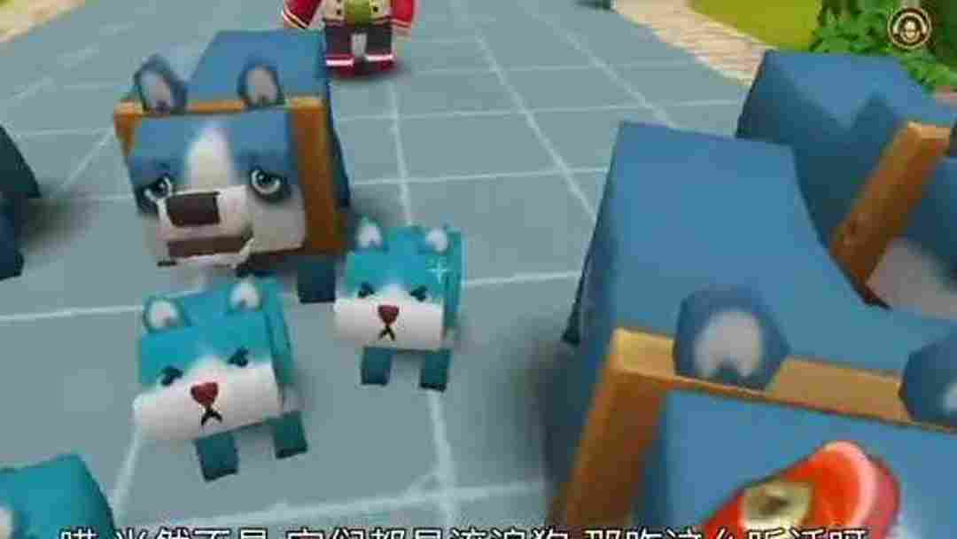 迷你世界:你养这么多狗啊,这些流浪狗好可怜,我养了三年!4