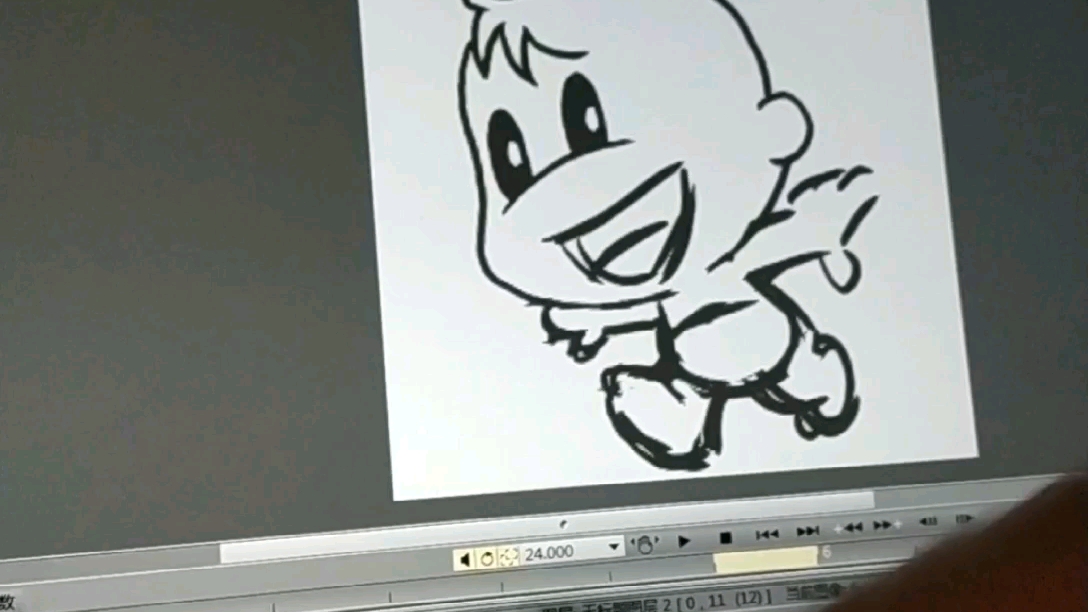 刚刚绘制的小动画,很享受这个制作的过程。