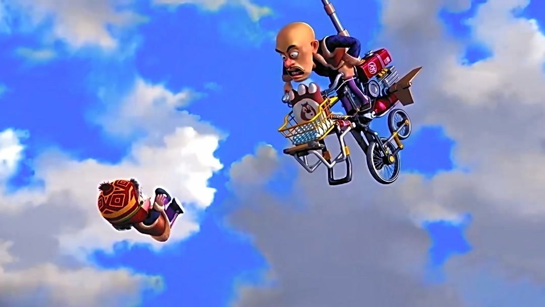 熊出没:熊大熊二与光头强联手,展开争夺孩子大战