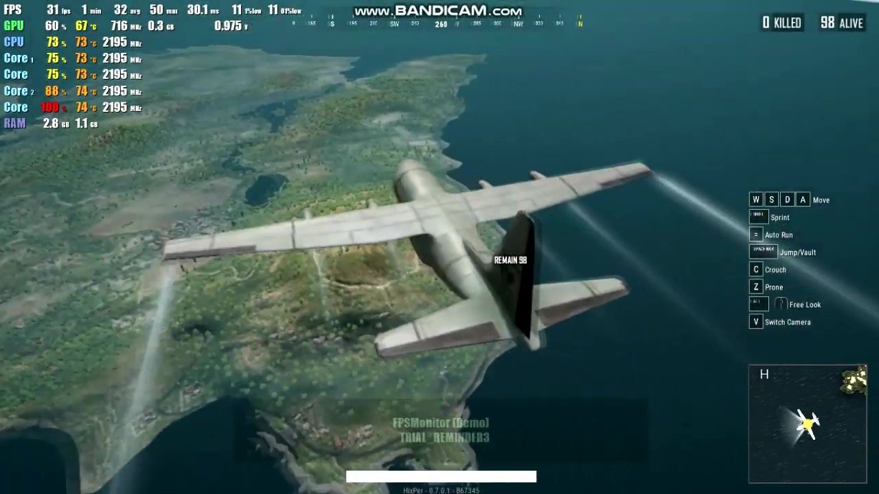 PUBG LITE GT620M帧率测试