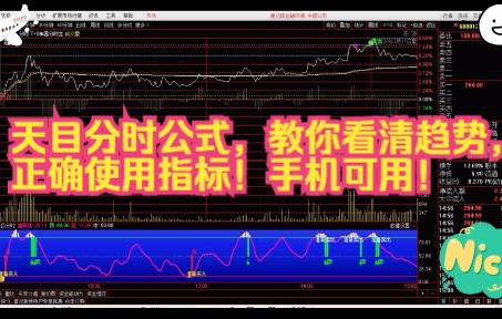 天目分时公式,教你看清趋势,正确使用指标!手机可用!