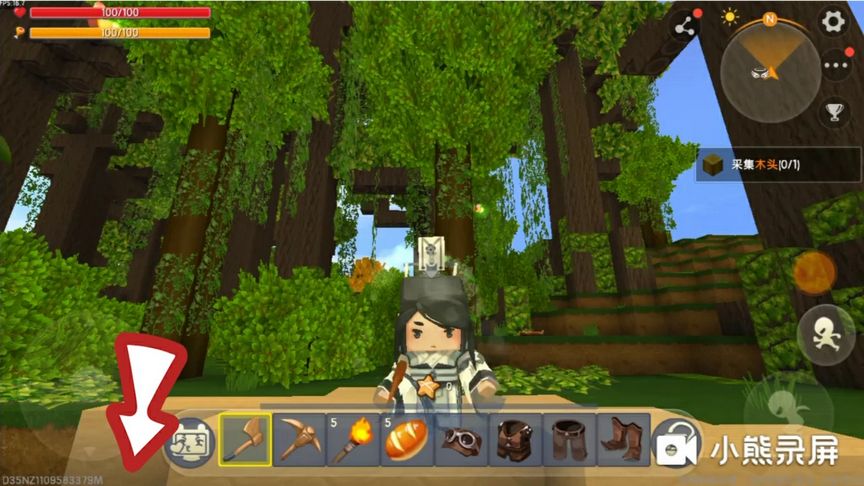 在迷你世界生存的第一天