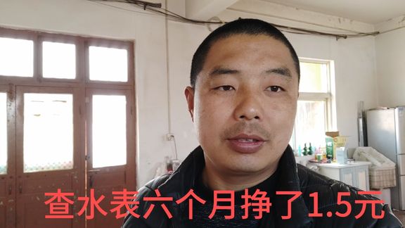 六个月挣了1.5元!农村小伙查水表被质疑无利不起早?听他怎么说