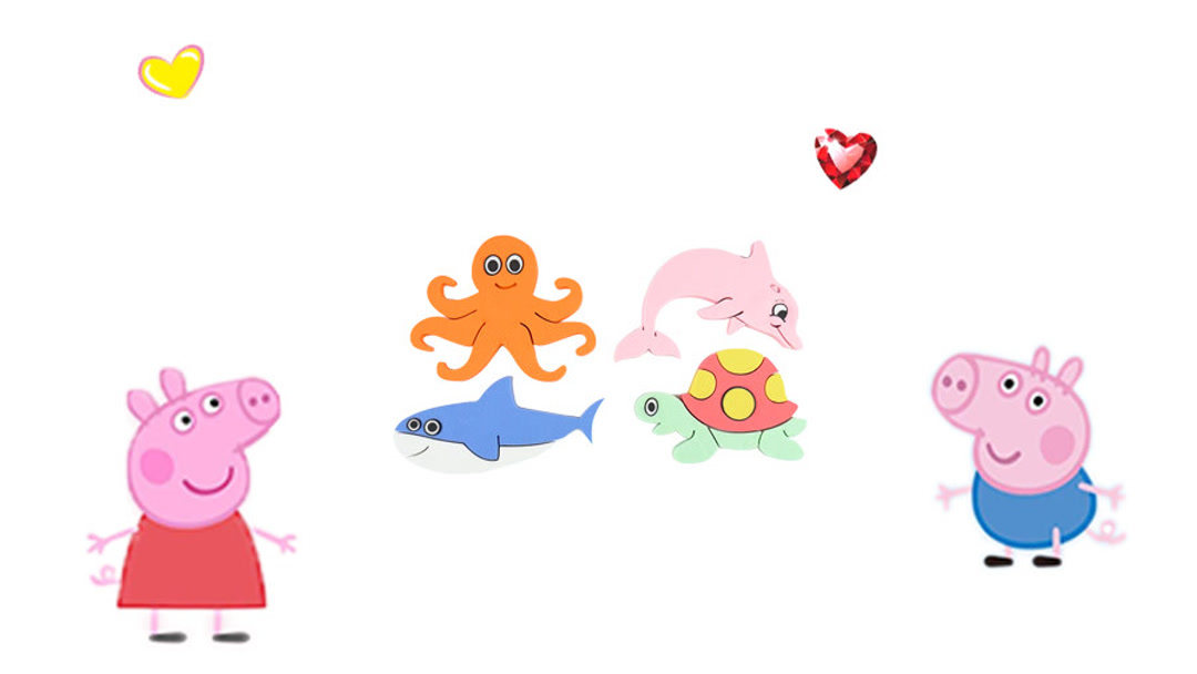 乐享形状乐园 第422集 学习用彩泥制作海洋动物模型