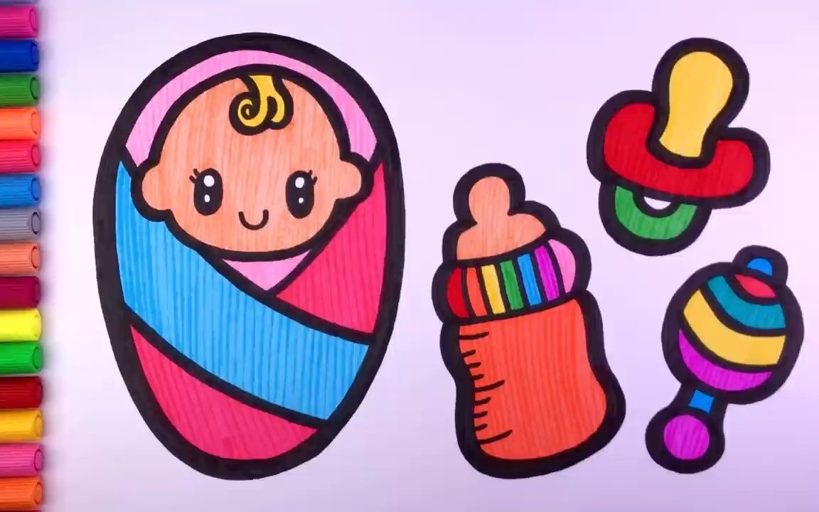 儿童简笔画教孩子画婴儿宝宝