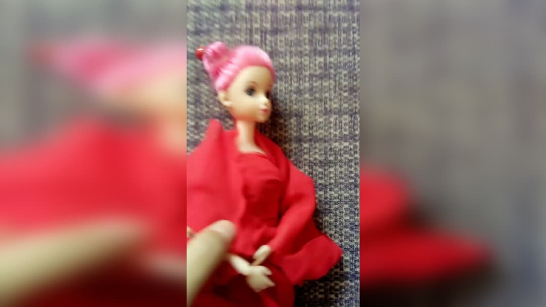自制芭比娃娃衣服(出嫁古装)