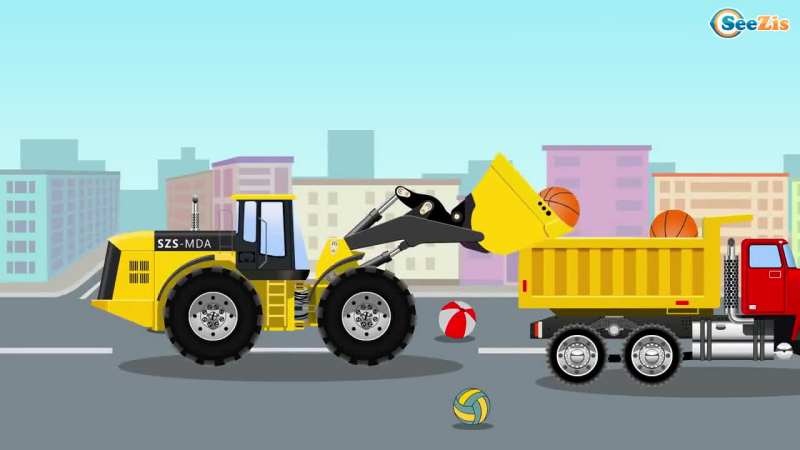 少儿益智-红色垃圾车-儿童动画片和2D动画