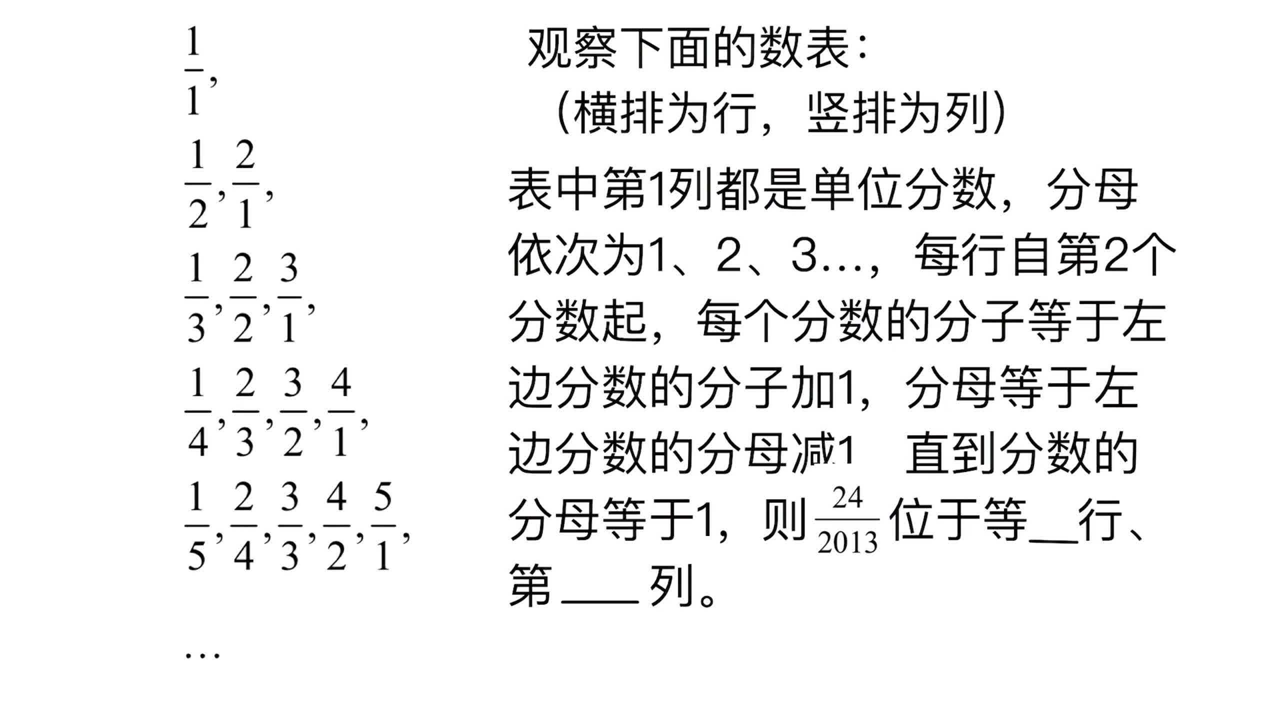 真实题目:分数的规律不容易找,尤其是分母数字巨大的时候