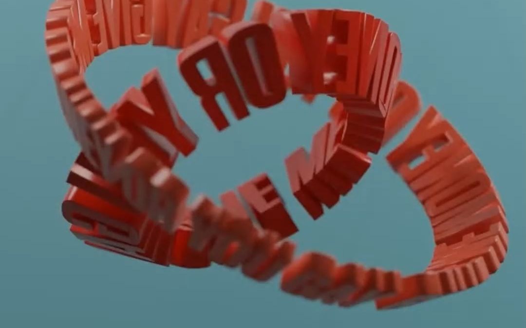 文字动画-1分钟Blender