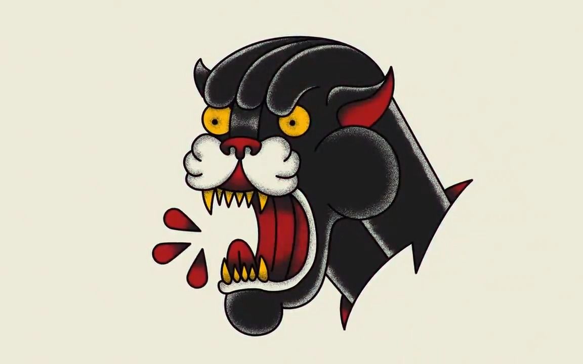 Photoshop教程:老派纹身风格插画效果