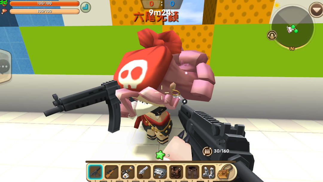 暗墨解说 迷你世界联机 多人小游戏小朋友枪战