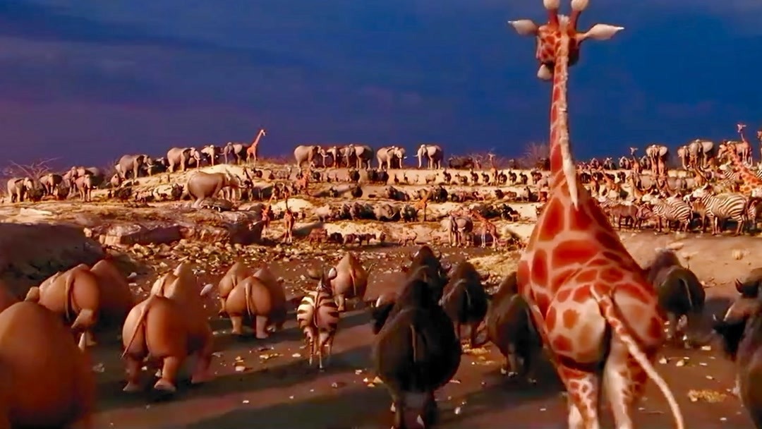 动物总动员:号角声响起,所有动物齐聚草原,准备迎接挑战