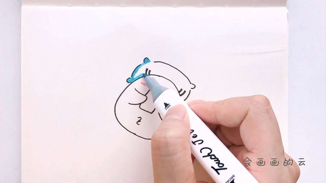 小白简笔画教程,就喜欢躺着玩手机!