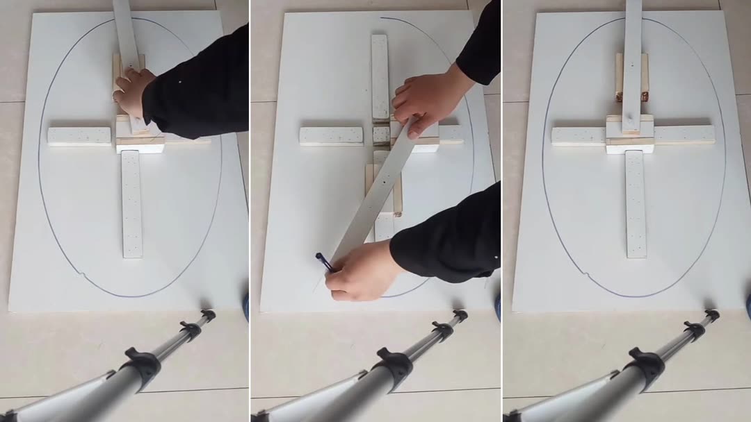 如何用椭圆规画椭圆,太标准了!