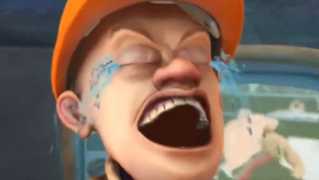 熊出没之过年:光头强要小熊熊陪他玩不然就哭,真是太磨人