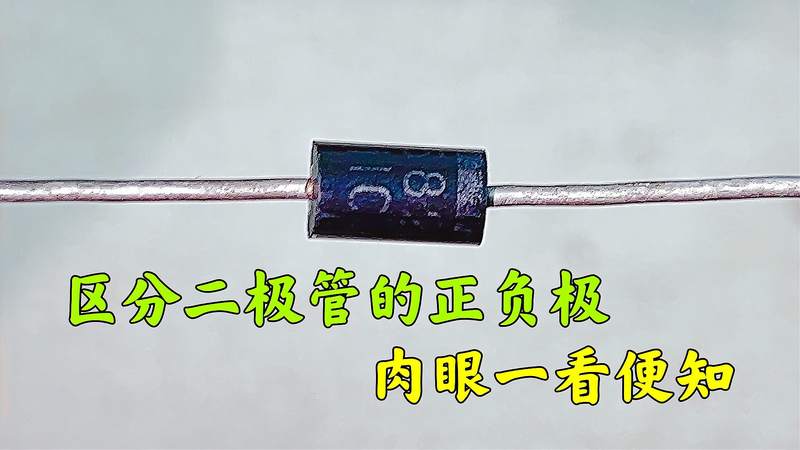 手头没有任何测量工具,怎么快速区分二极管的正负极?涨知识