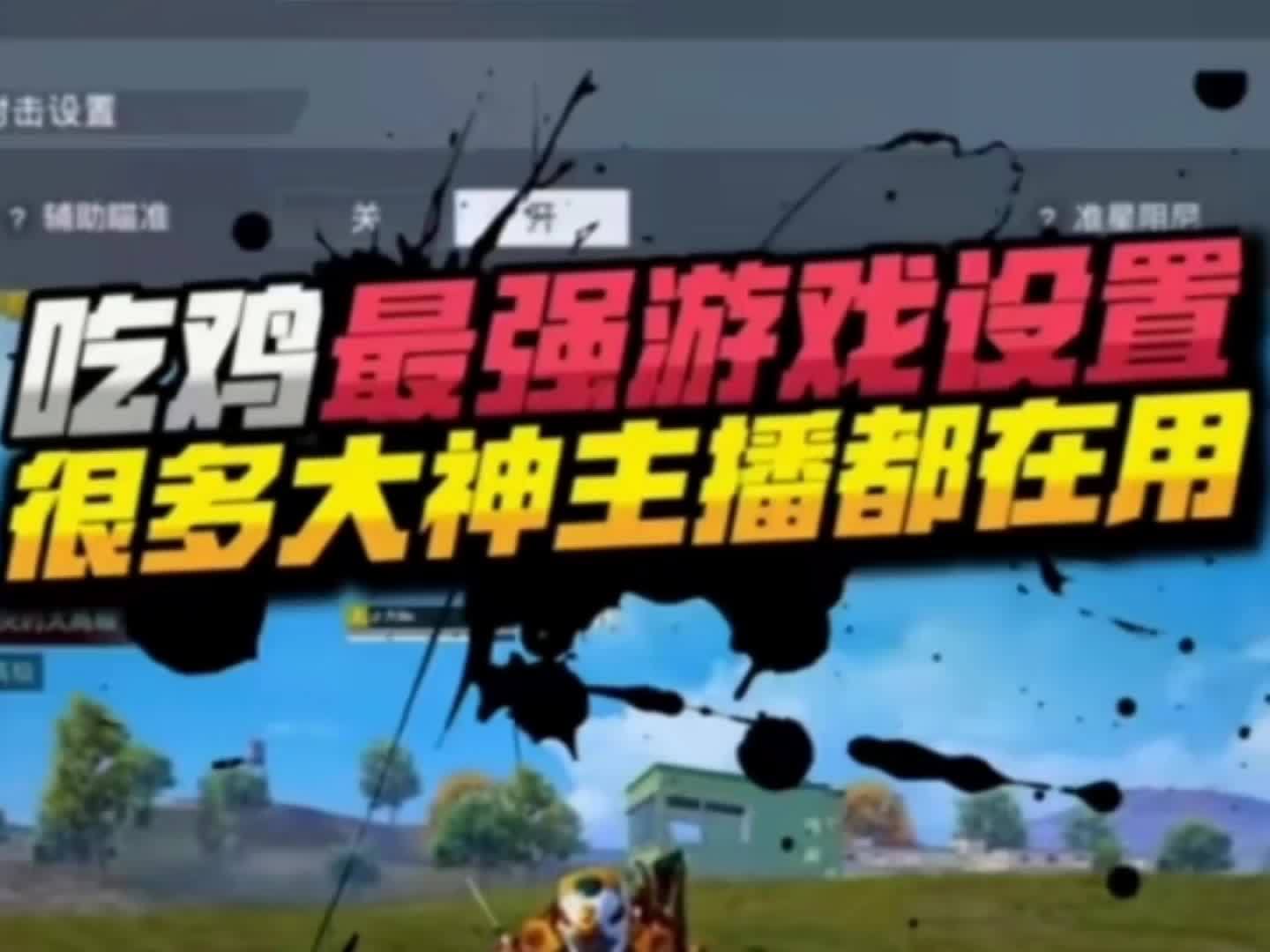 和平精英解说:最强游戏设置,很多大神主播都在用游戏