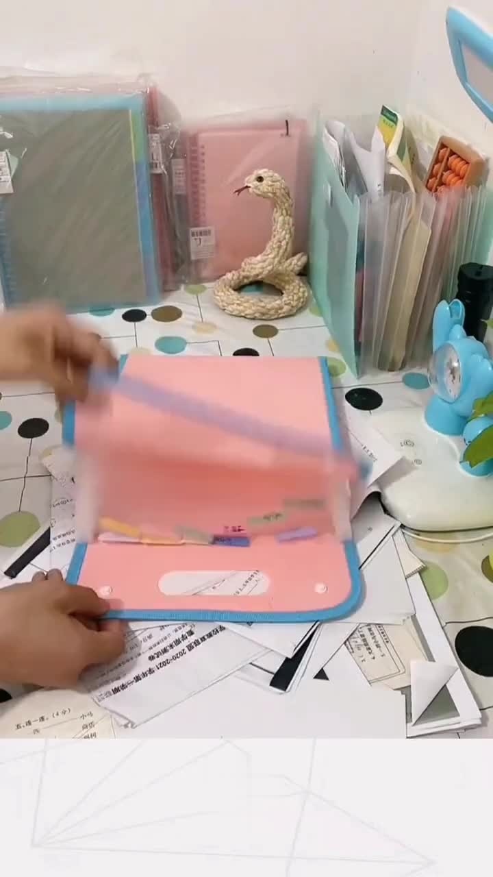 比书包还好用的风琴包文件夹,多格分类方便查找,太...