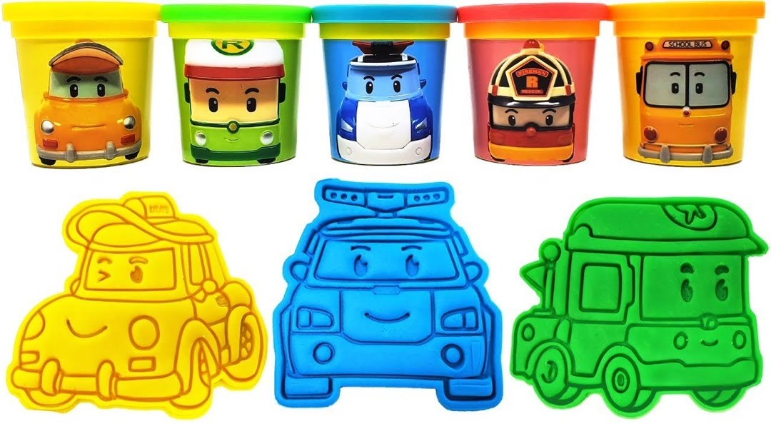 儿童益智早教!制作了多种颜色的小车,警车联盟玩具动画!