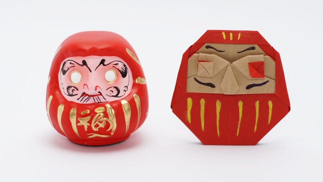 【折纸视频教程】可爱日系不倒翁!