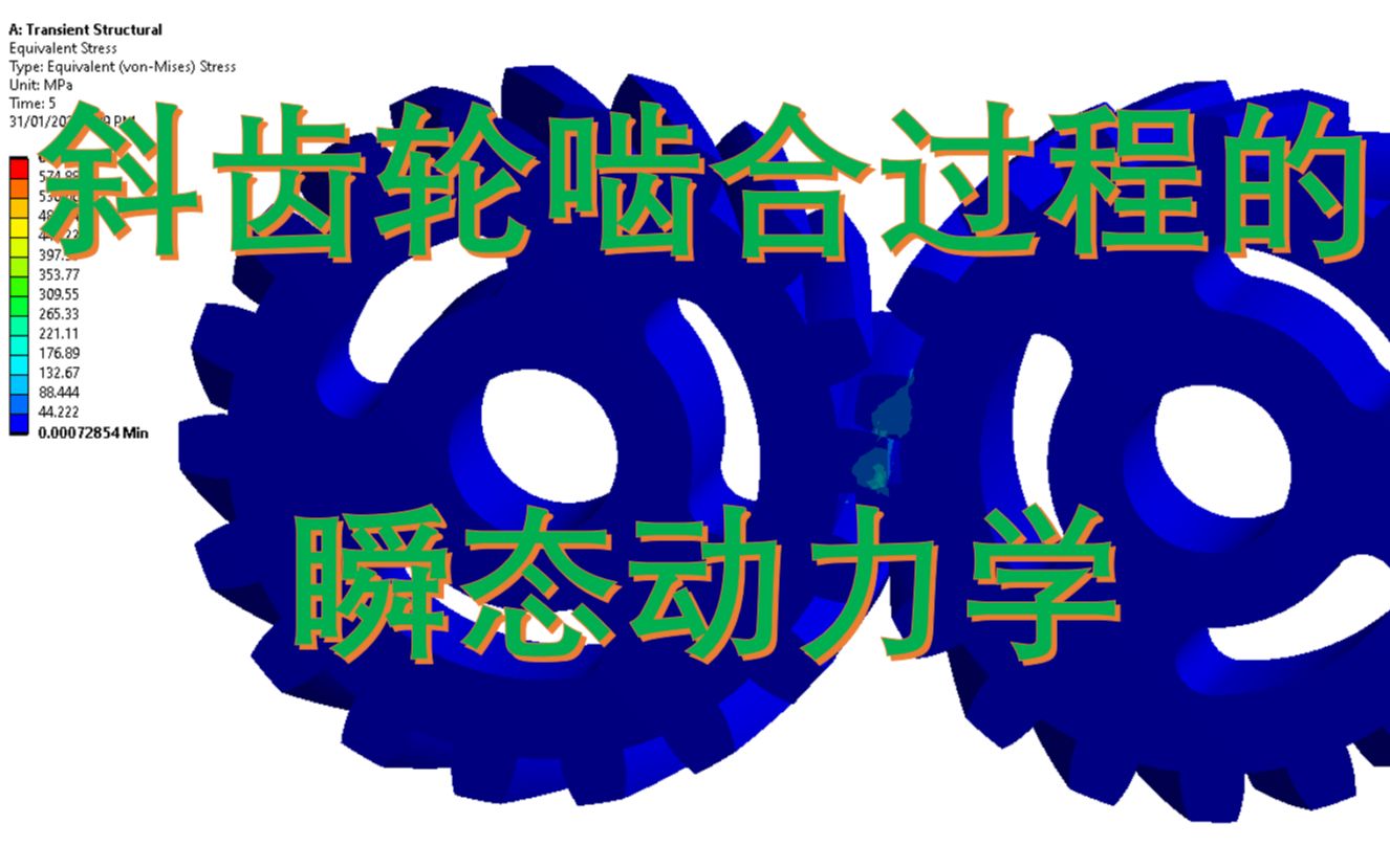 (详细教程)基于Ansys workbench的斜齿轮啮合模拟