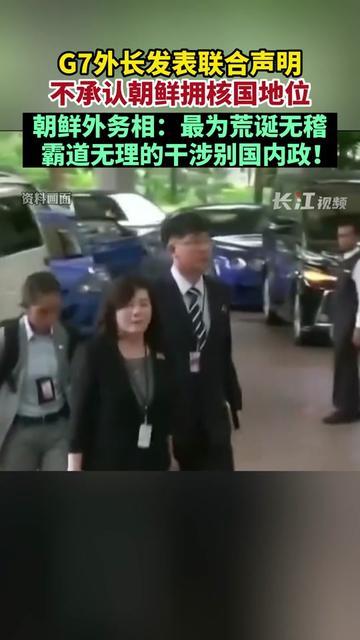 G7外长发表联合声明不承认朝鲜拥核国地位,朝鲜外务相表示抗议!
