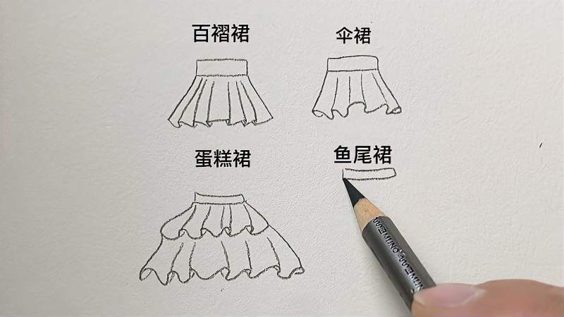 简单易学的裙子画法,一起来试试吧