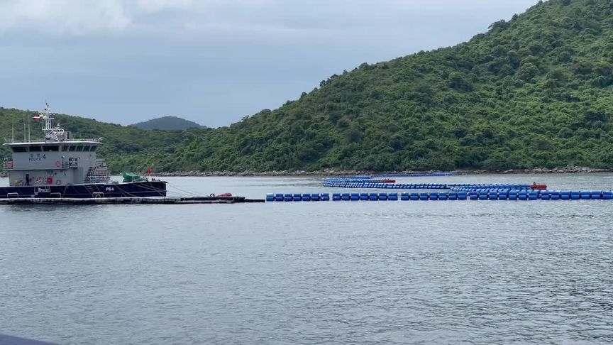 知道和海上派出所相连的长长的浮标带是做什么的么?