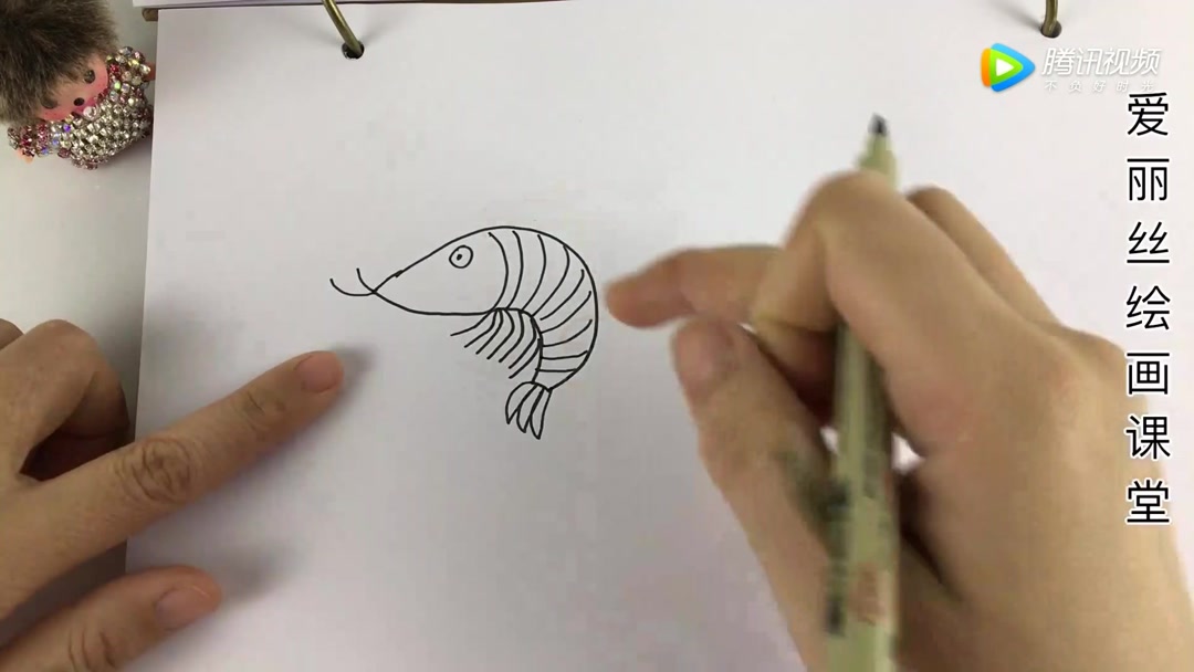 儿童画:宝妈手把手教你画虾、眼镜蛇和章鱼,儿童绘画视频大全