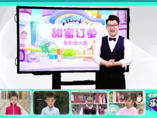 ...眯眯猫出去玩啦,大陶老师带着小朋友在它的甜品店里学象形统计图~