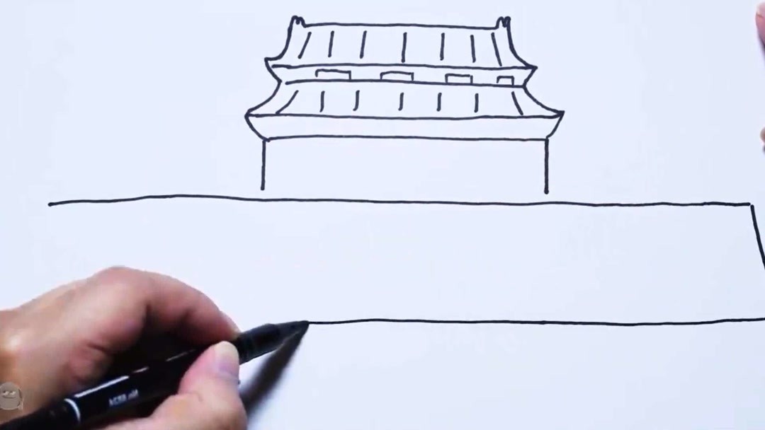 我爱祖国的简笔画美丽中国之我爱北京天安门