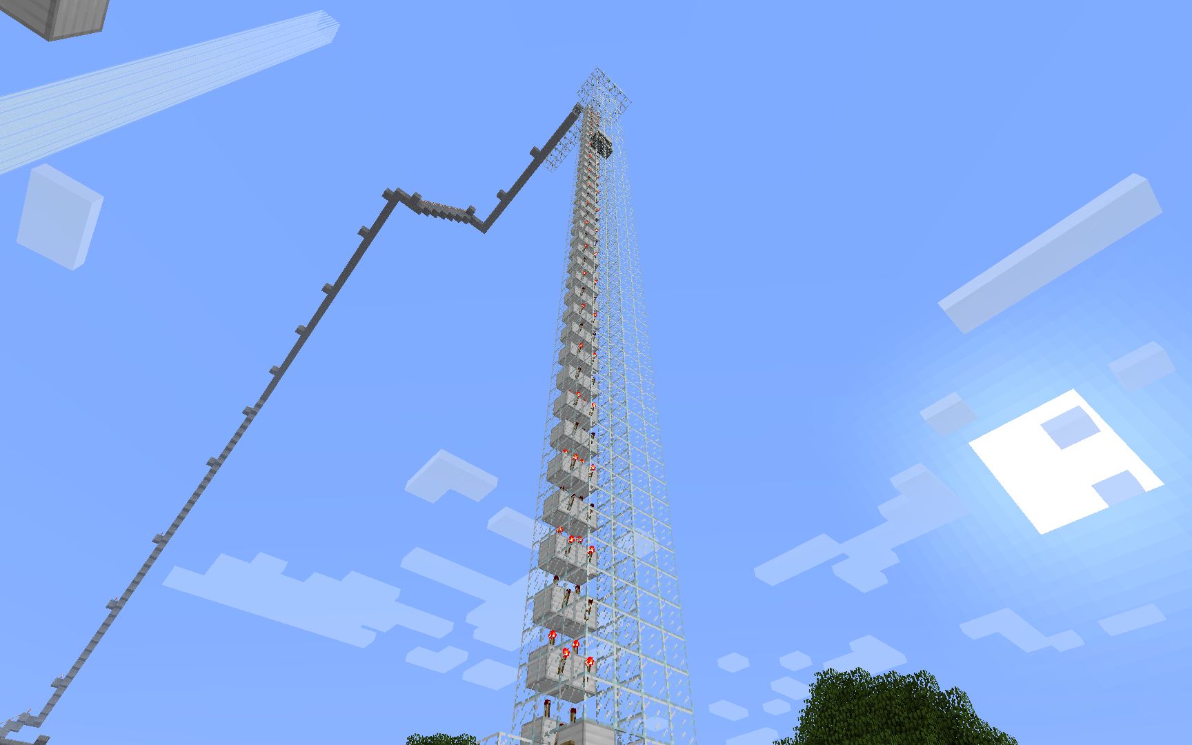 【我的世界基础红石】理论可无限高延长的简单电梯